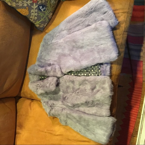Jackets & Coats | Incredible Light Purple Crop Rabbit Fur Jacket | Poshmark